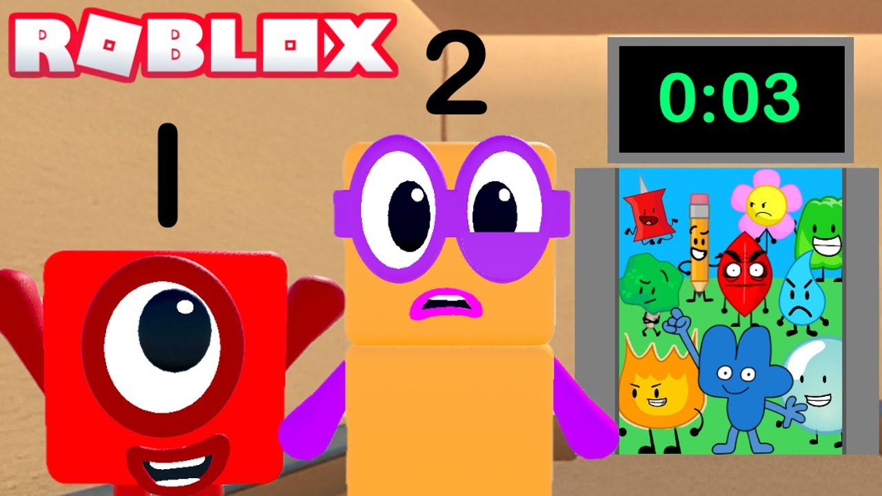 Numberblocks VS The BFDI Elevator | Roblox - YouTube