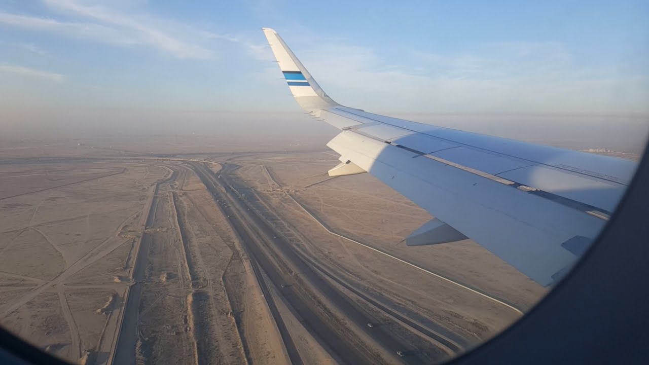 A320 Kuwait Airways Landing at Kuwait Airport. - YouTube
