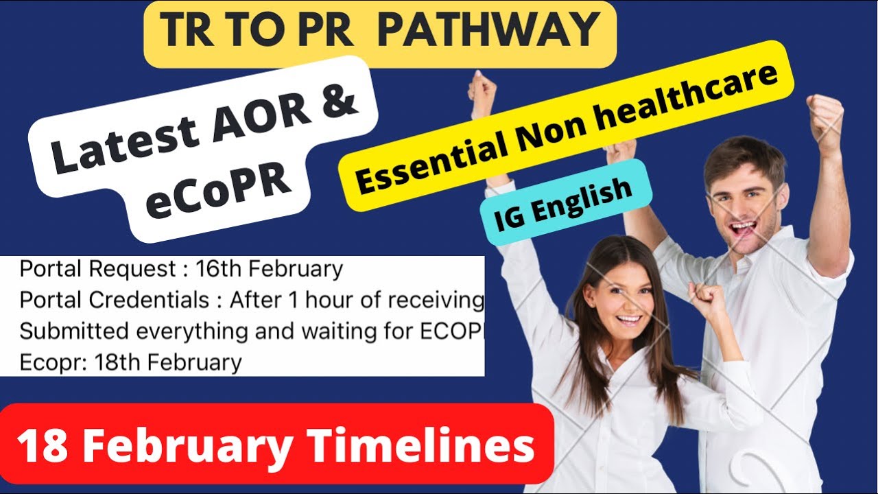 18 February Timelines | TR to PR Pathway Update | AOR | eCoPR - YouTube