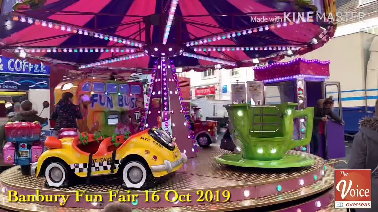 Fun Fair 16 Oct 2019 Banbury Oxfordshire Uk - YouTube