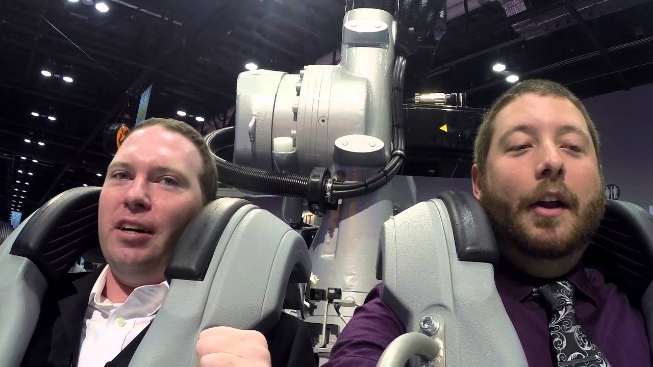 Kuka Shows off Crazy New Robocoaster Ride (IAAPA 2015) - YouTube