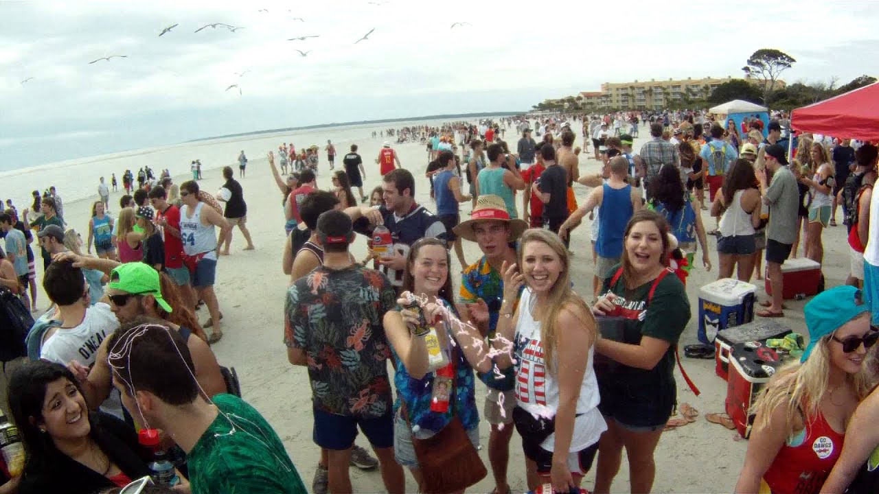 Georgia vs. Florida Frat Beach 2013 - YouTube