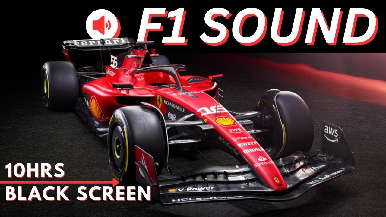 Ferrari F1 V6 Engine Sound @ Race Track | 10hrs Black Screen | Sleep ...