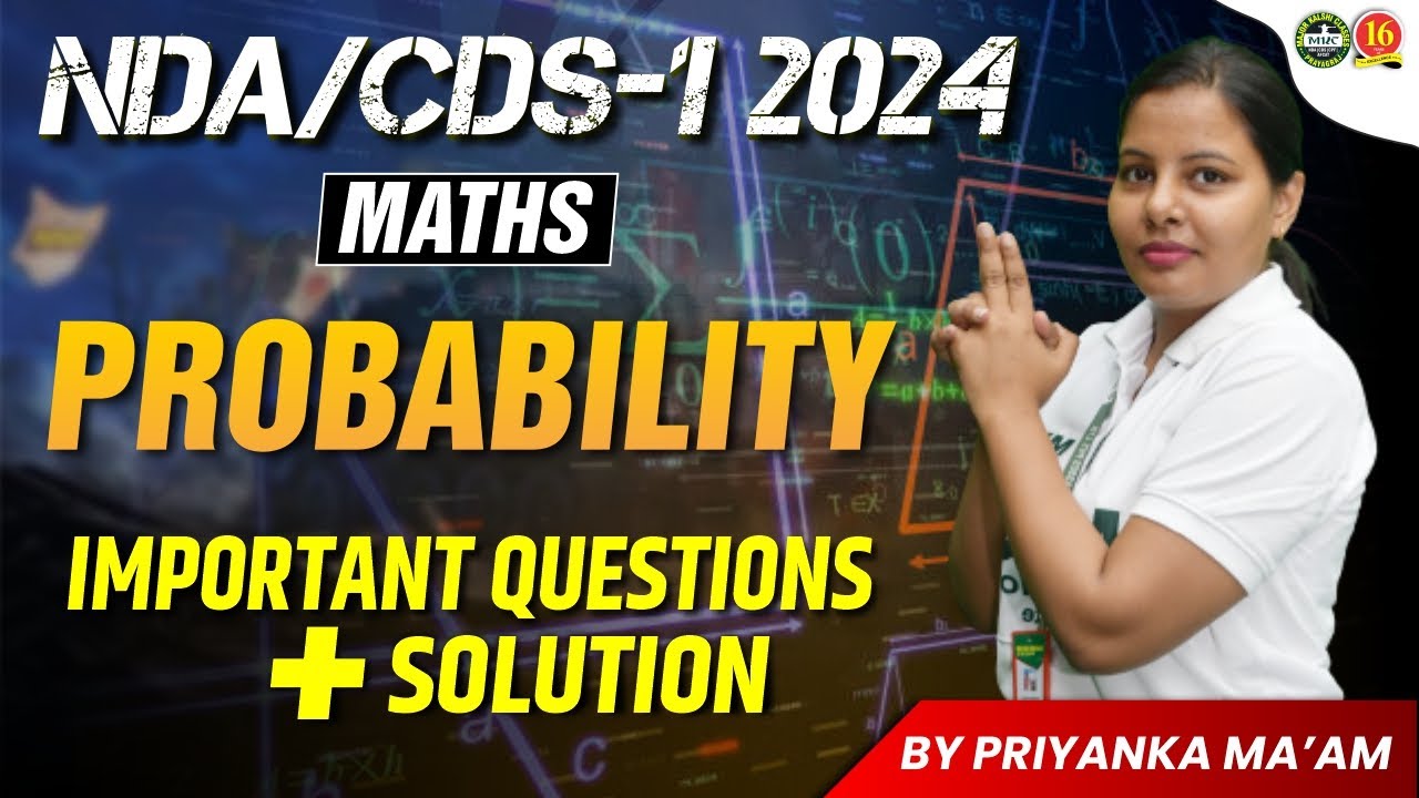 NDA/CDS Maths Probability || Important Questions For NDA/CDS Maths ...