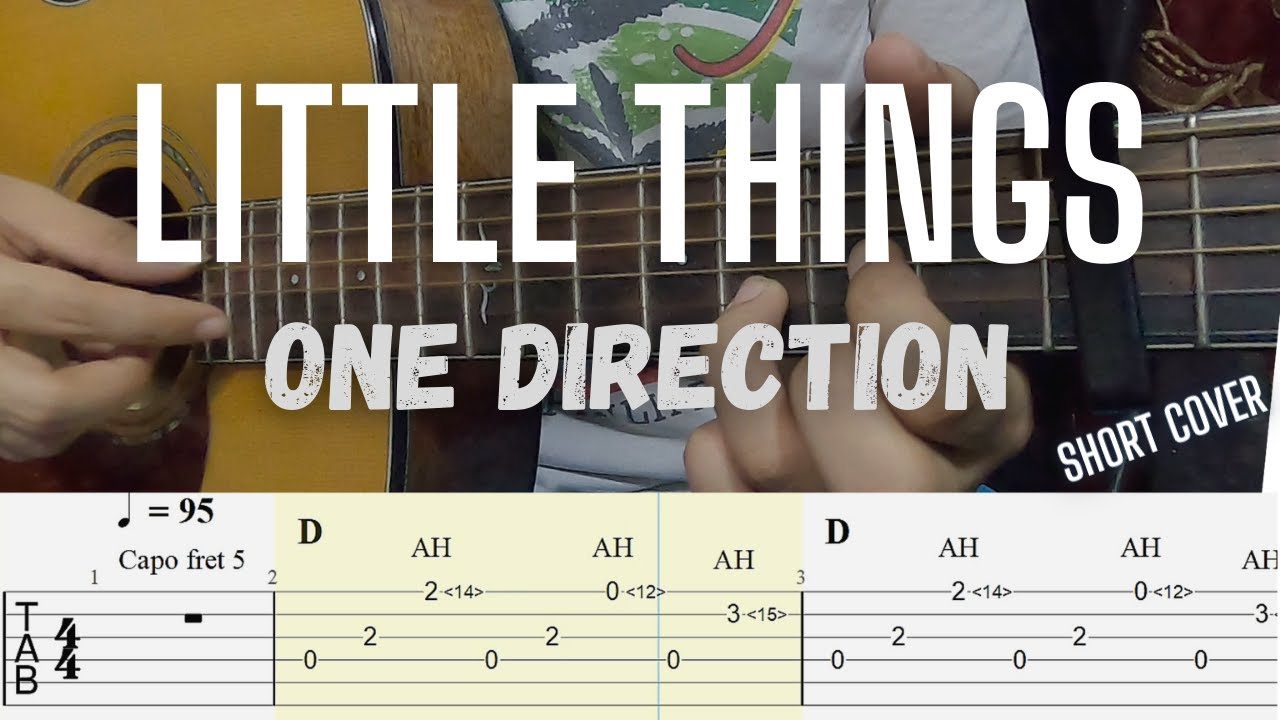 LITTLE THINGS - ONE DIRECTION FINGERSTYLE GUITAR SHORT COVER TUTORIAL ...