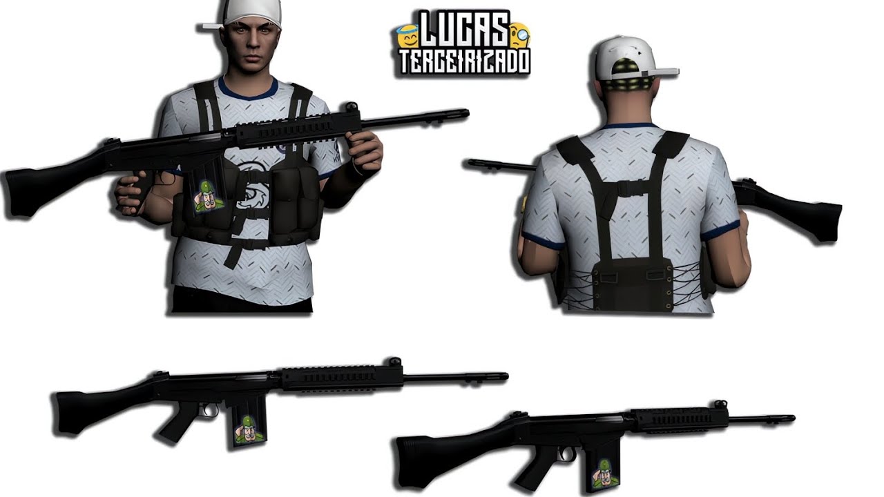 SKIN DO CHELSEA + FAL 762 DO MUQUIÇO CORONEL BRB EX PRIVADA PARA GTA ...