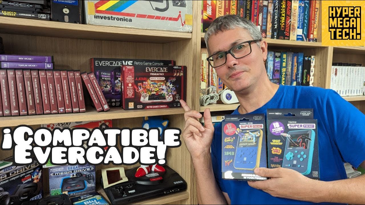 Hyper Mega Tech SUPER POCKET TAITO & CAPCOM ¡Compatible EVERCADE! Reseña en Castellano #evercade ...