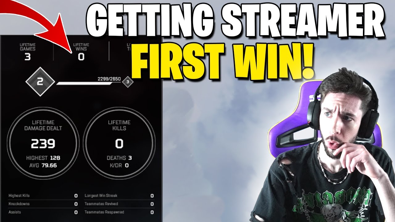 WE Bought A Streamer To Play With And Got Them Their FIRST WIN on Apex ...
