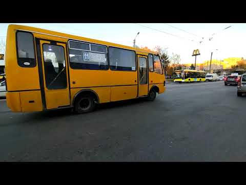 Ukraine Crazy bus race - Tata Etalon A079