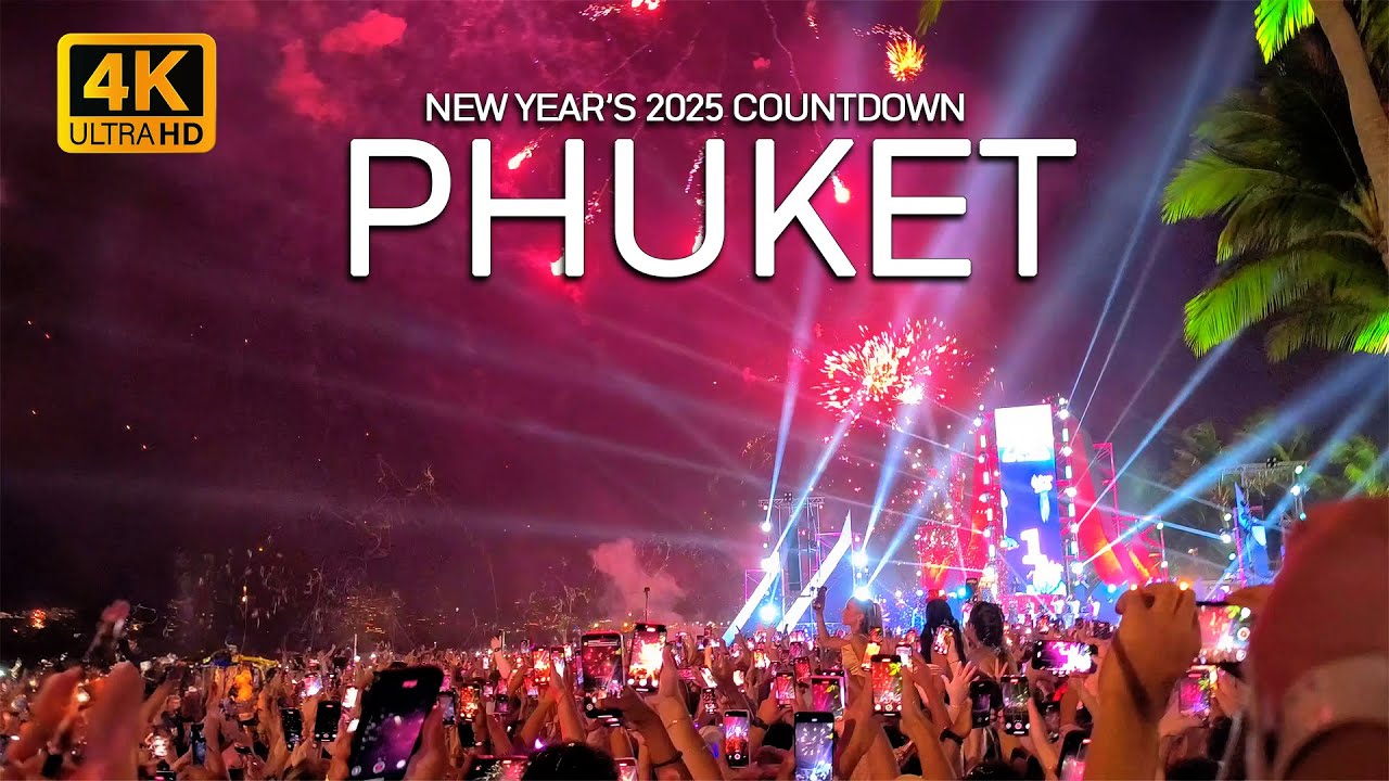 Patong Beach New Year 2025 | Spectacular Fireworks in Phuket Thailand ...