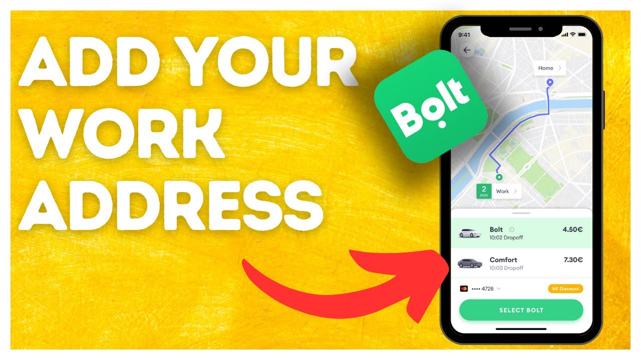 How to add your work address on Bolt? - YouTube