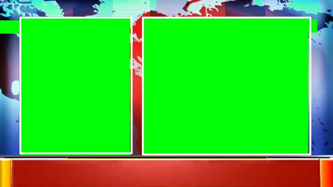 two windows green screen news template : SUBCRIBER only use it - YouTube