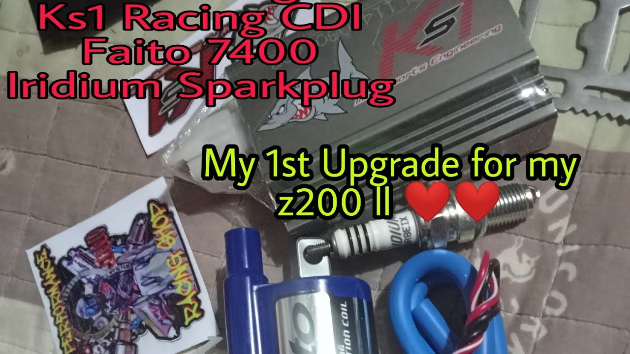 Installing ks1 Racing CDI , Faito 74000 , Iridium Sparkplug ...