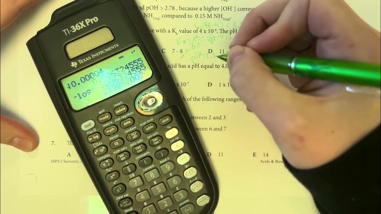 AP Chemistry Unit 8.3 Practice Problems - Weak Acid and Base Equilibria ...