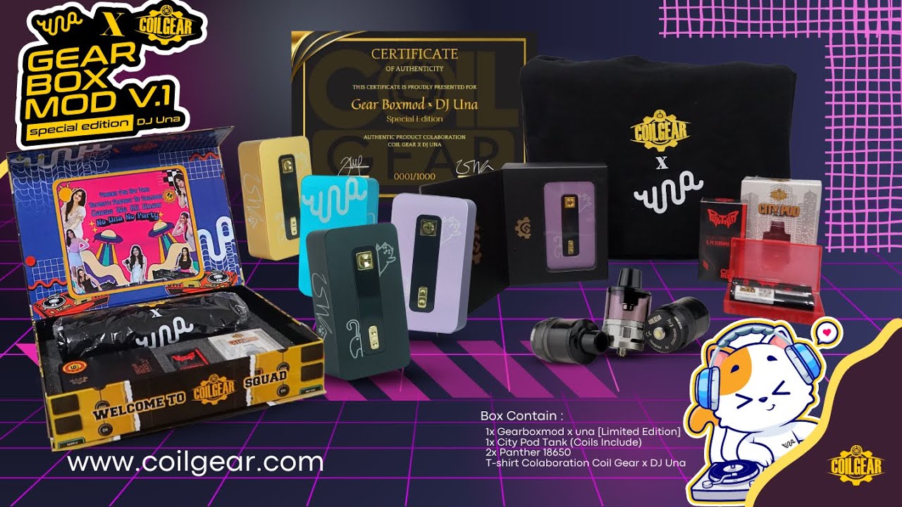 Unboxing Gear Boxmod Special Edition DJ Una Package [ LIMITED ] - YouTube
