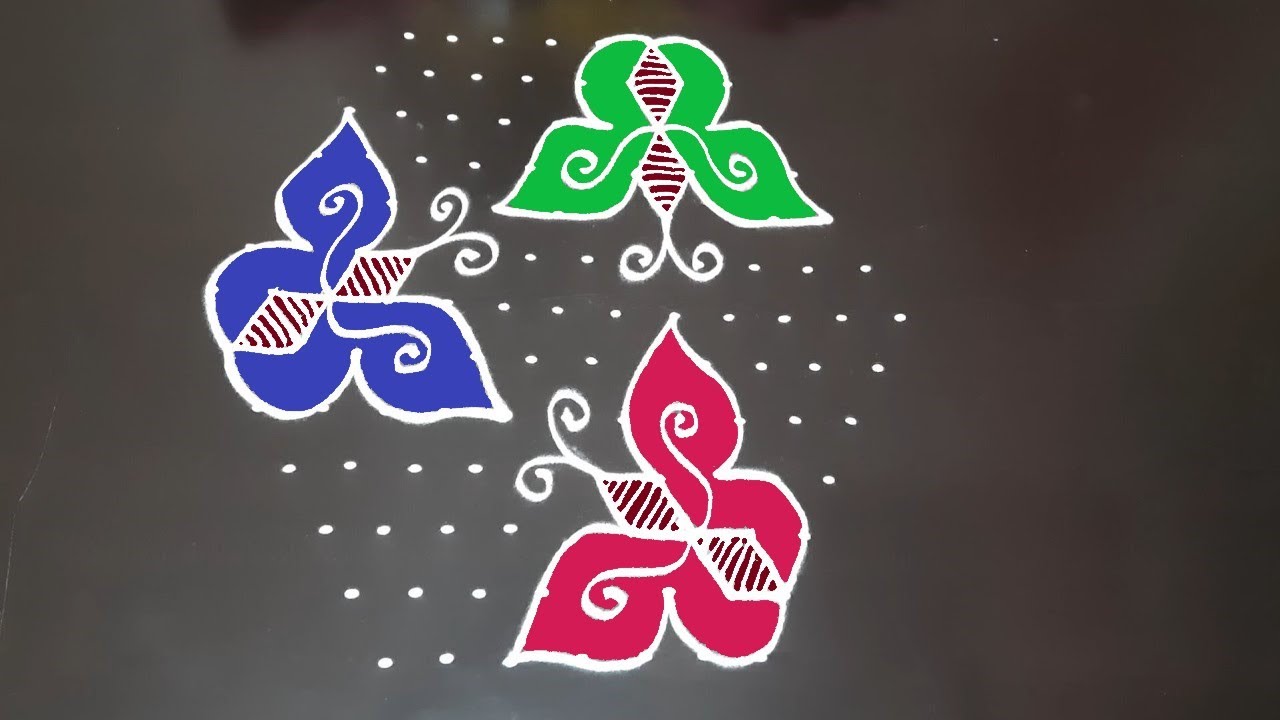 2023 pongal special rangoli || 13 dots nice butterfly 🦋 rangoli ...