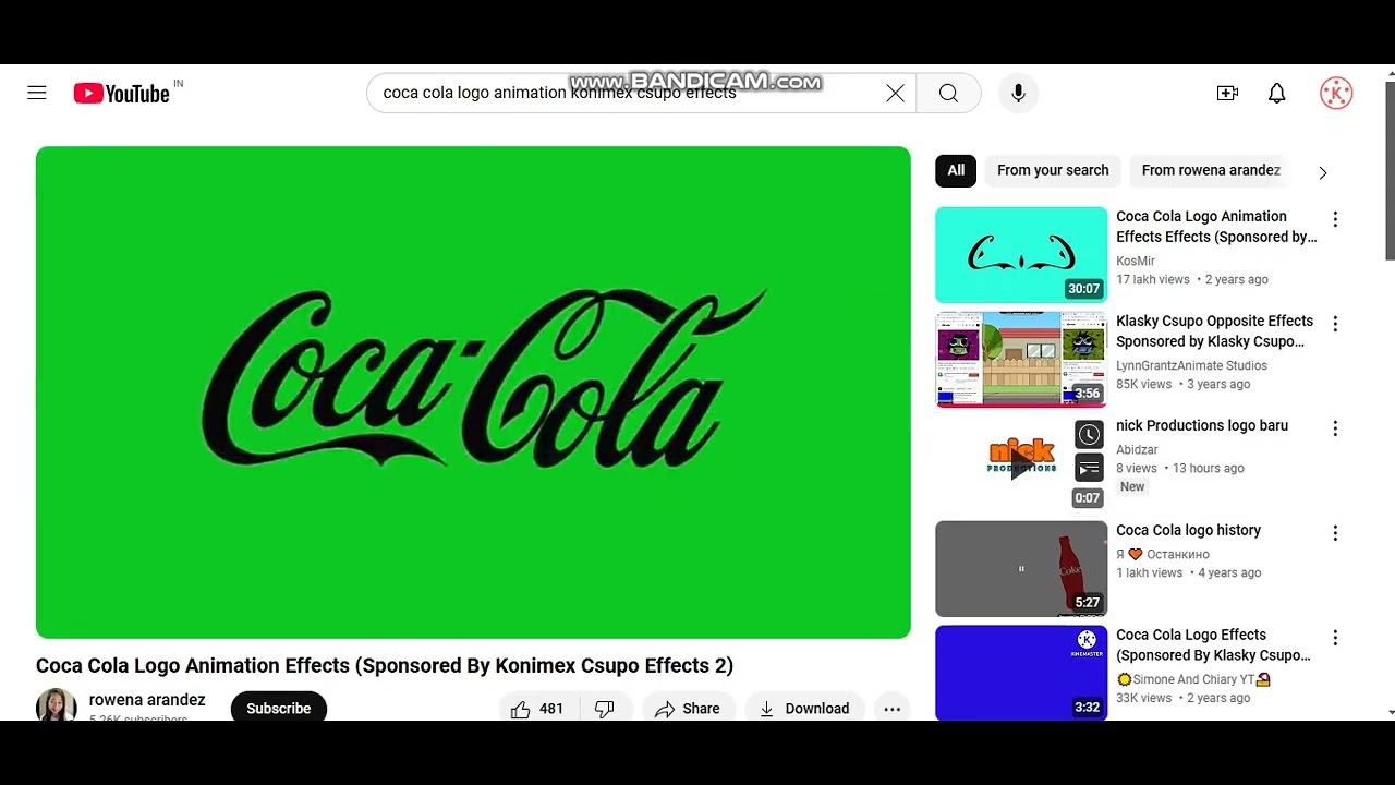 Coca Cola Logo Animation Effects (Sponsored By Konimex Csupo Effects 2 ...