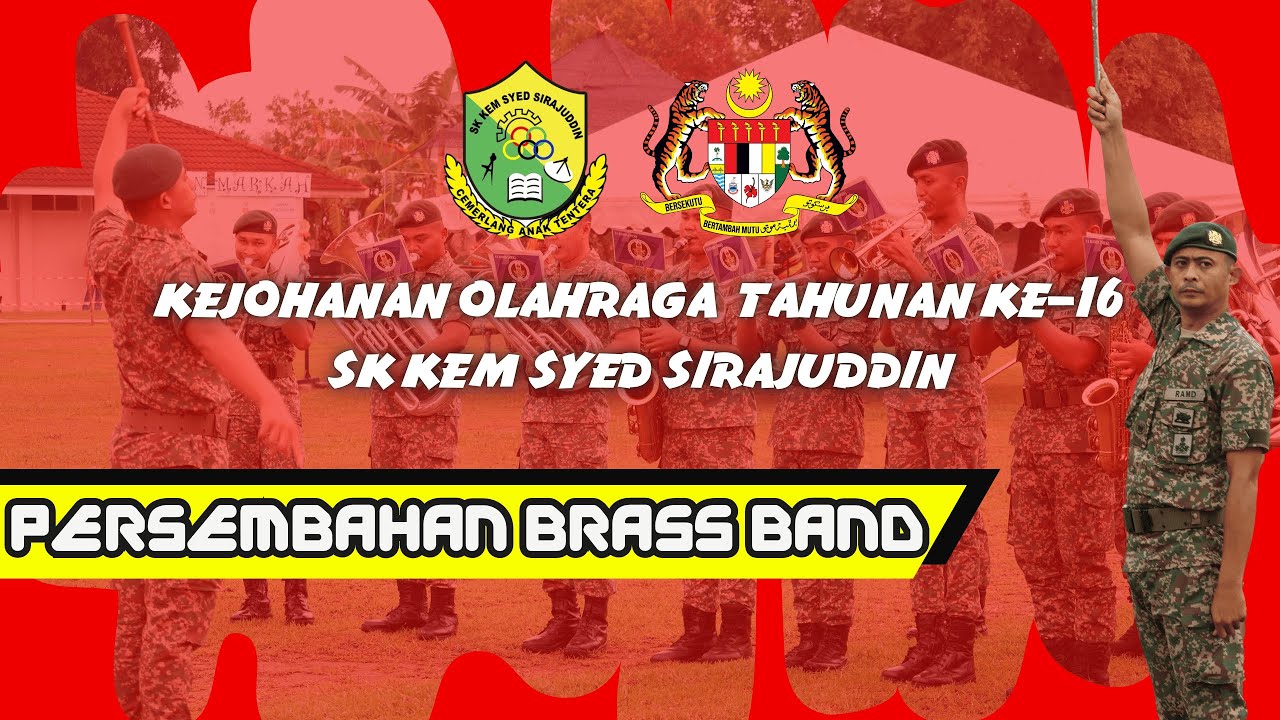 PERSEMBAHAN BRASS BAND PEMBUKAAN KOT KE-16 SKKSS - YouTube