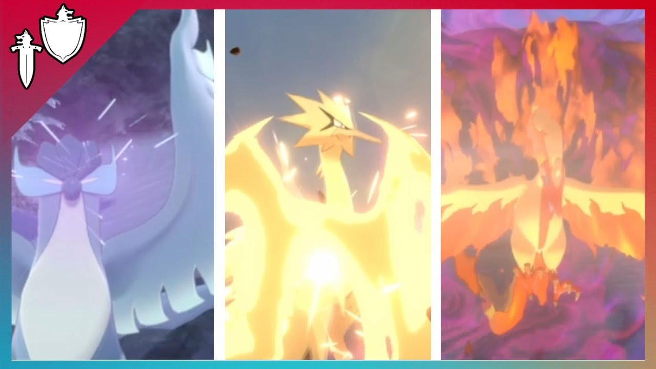 ALL THREE SHINY GALARIAN LEGENDARY BIRDS! ARTICUNO, ZAPDOS & MOLTRES ...