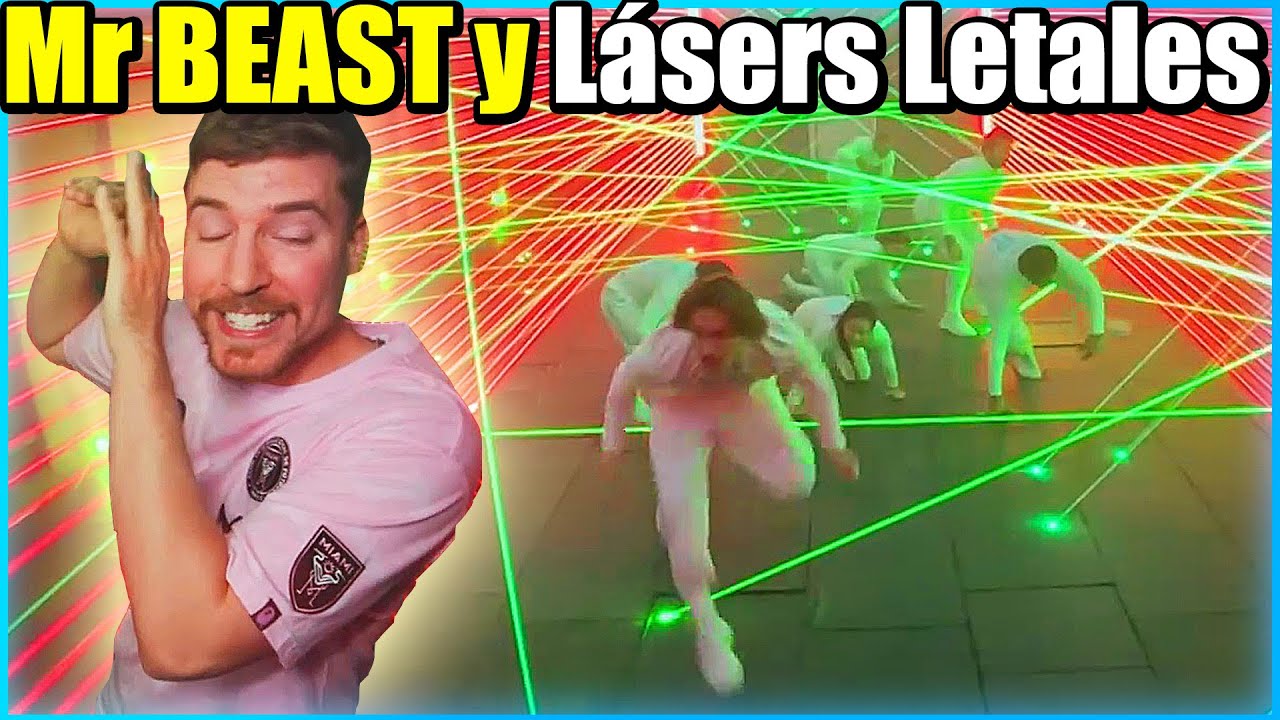 Mr BEAST hace el Laberinto de LASERS más peligroso del Mundo - YouTube