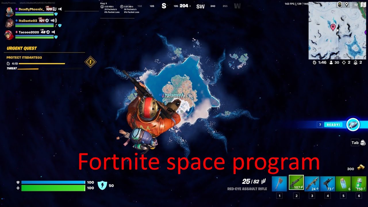 Fortnite space program - YouTube