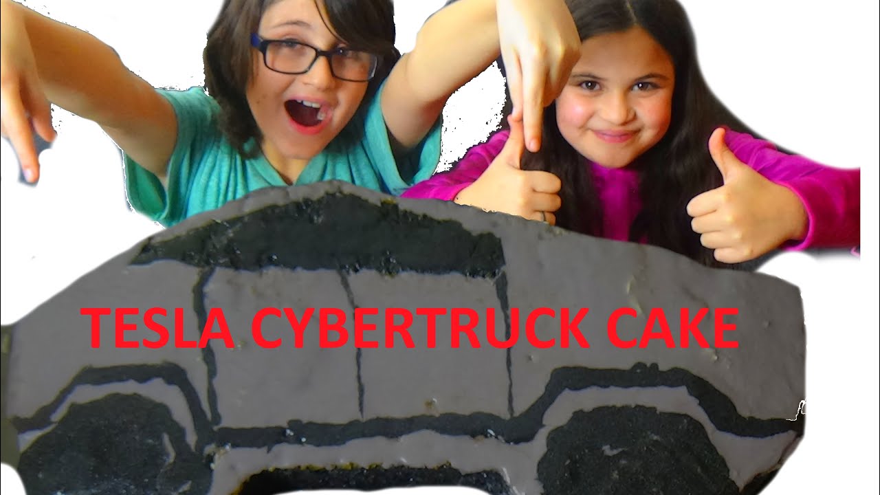 WORLD'S FIRST TESLA CYBERTRUCK BIRTHDAY CAKE EVER!! - YouTube