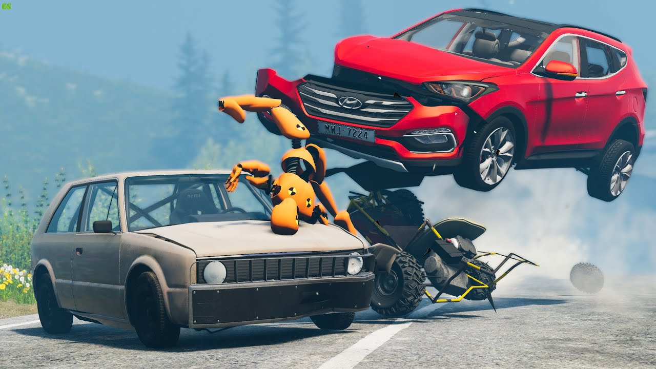 Street Racing Car Crashes #58 - BeamNG Drive Crashes - YouTube