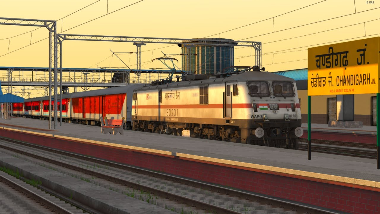 DUTY ON WAP7 UMB TO CDG PUSH PULL WAP7 IN INDIAN RAILWAY | BUMP ...