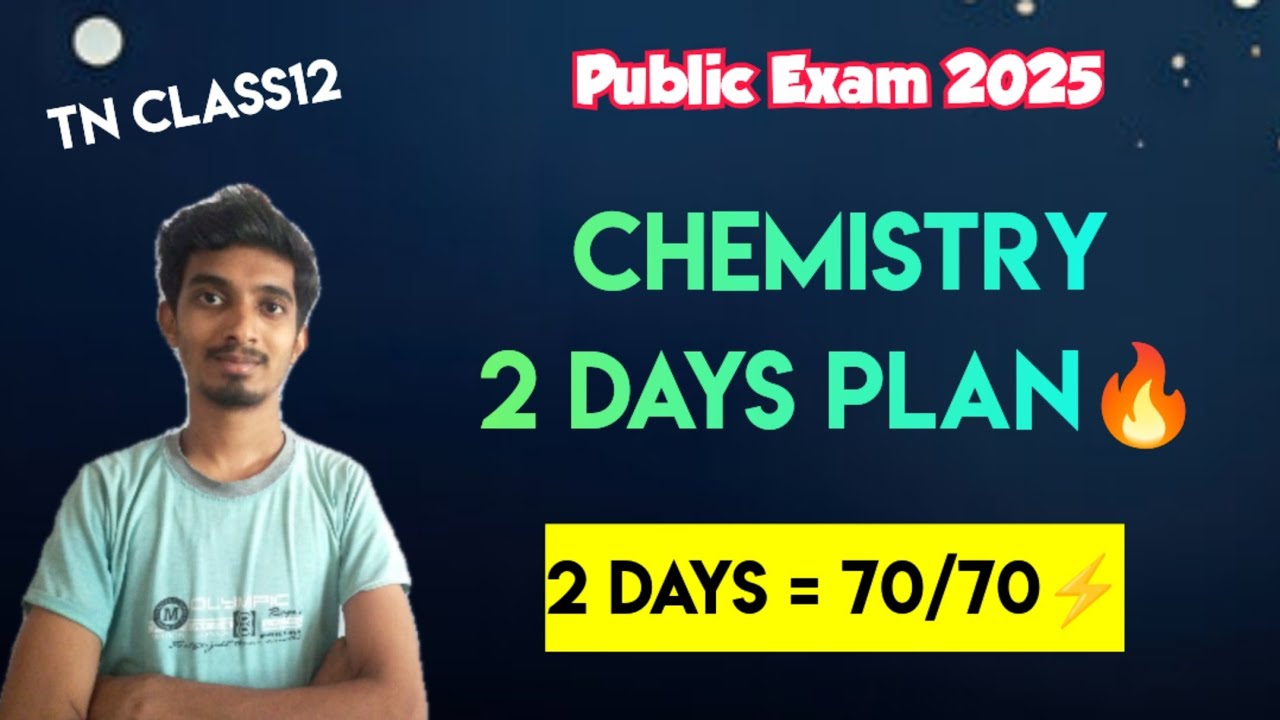 12th Chemistry 2 Days Ultimate Study Plan🔥|Bio students|Public Exam 2025|2 days = 70/70 possible ...