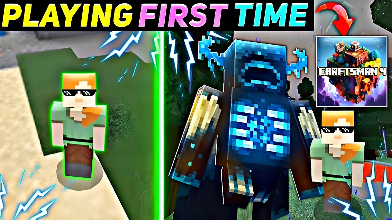 FIRST TIME PLAYING CRAFTSMAN 4 BEST COPY GAME LIKE MINECRAFT - YouTube