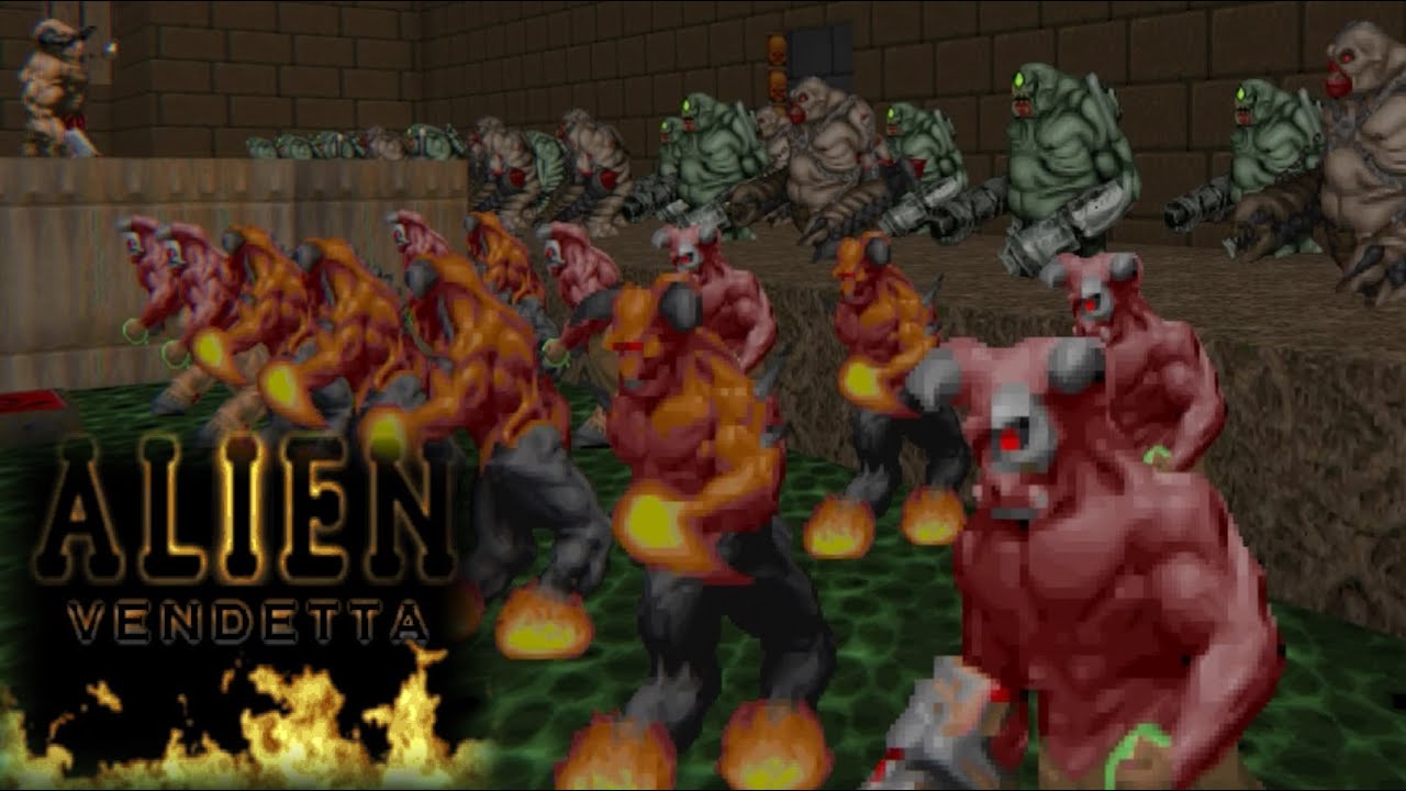 DOOM 2 [Alien Vendetta] Super Secret Level 32 No Guts No Glory - YouTube