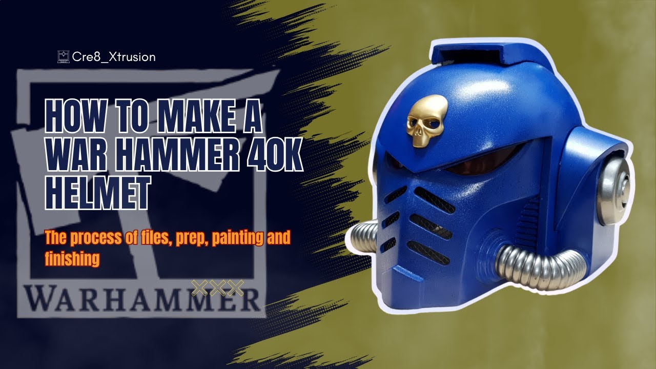 3D Printing a Warhammer Helmet + NEW Water Weathering Technique - YouTube