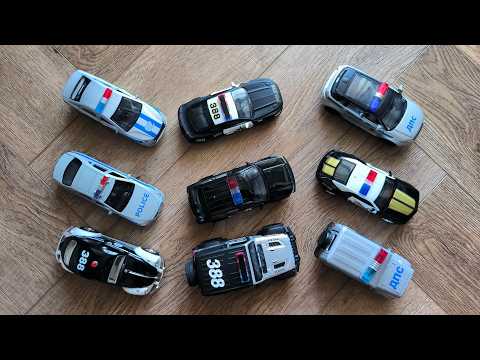 Opening Police Toy Cars Doors