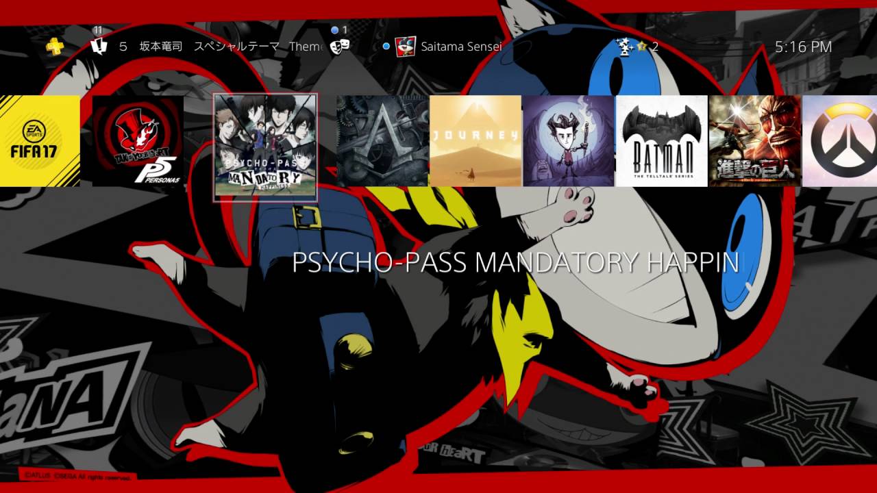 Persona 5 Morgana Special Dynamic Theme PS4 - YouTube