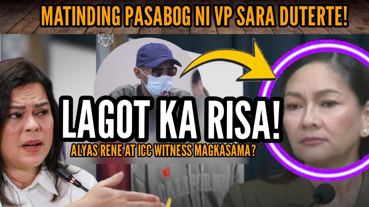 VP SARA DUTERTE BINUKING SI RISA HONTIVEROS! ALYAS RENE AT ICC WITNESS SA IISANG TIRAHAN? # ...