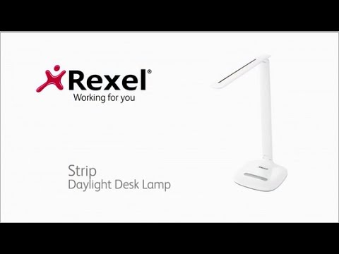 Rexel Strip Daylight Desk Lamp - YouTube