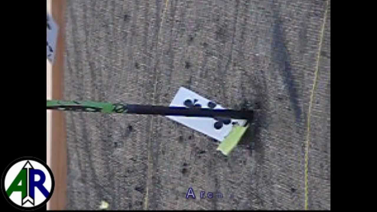 Archery Trick Shots: Splitting a Card with an Arrow! - YouTube