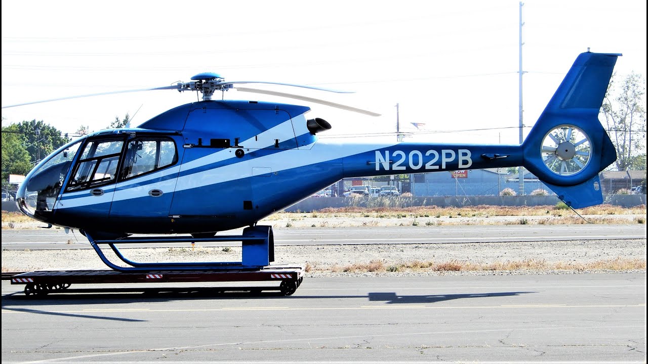 EC120 Colibri Start-Up & Takeoff | Airbus Eurocopter H120 Helicopter ...