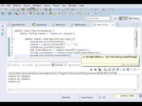 Strings en java - YouTube
