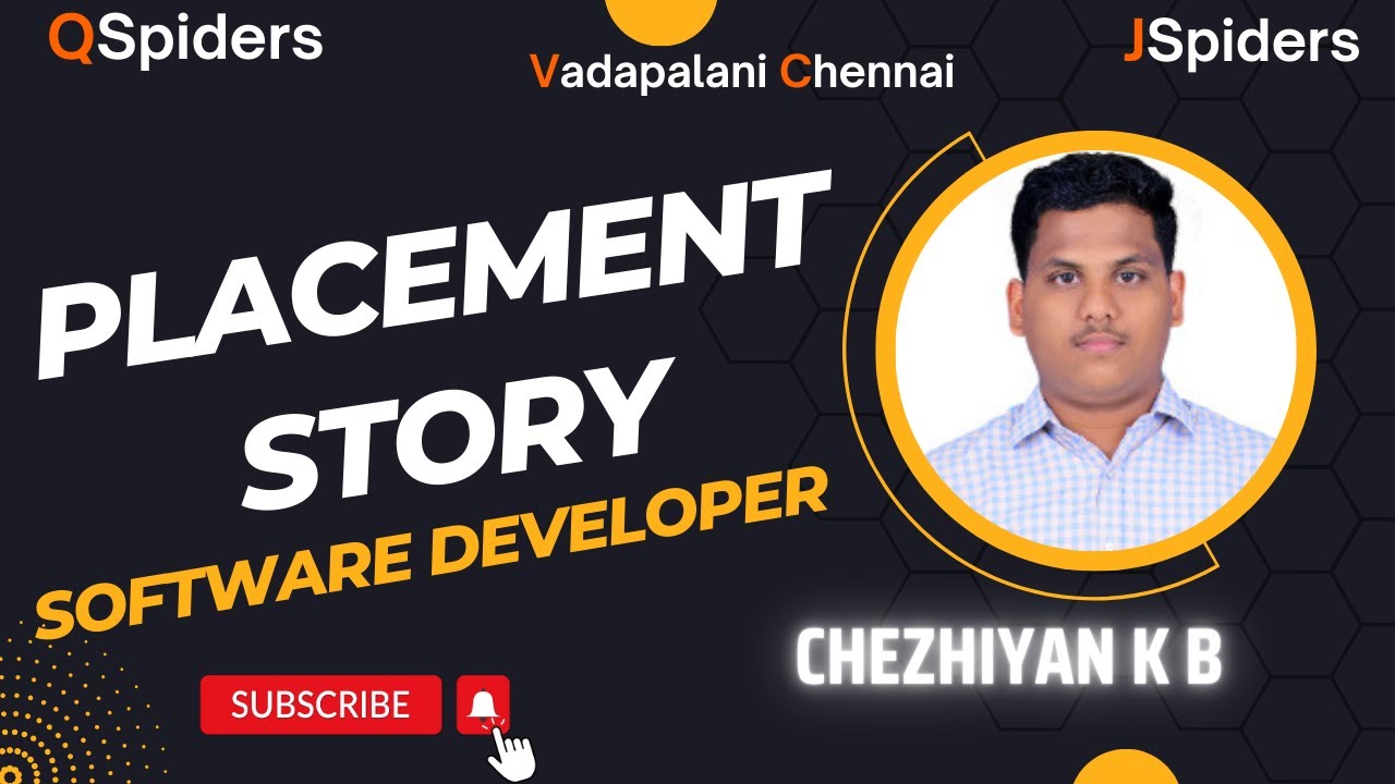 Success story of Mr.Chezhiyan K B as a software Engineer Qspiders vadapalani Chennai - YouTube