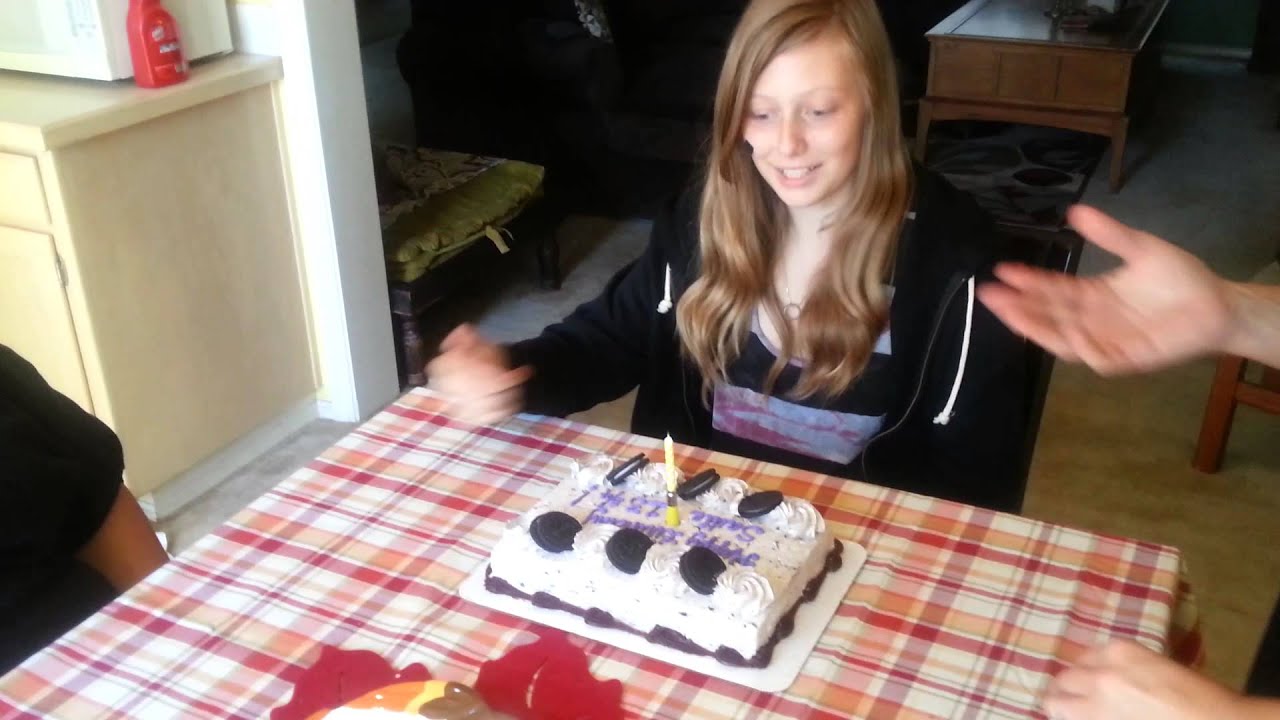 Sadie 13 3/4 birthday party - YouTube