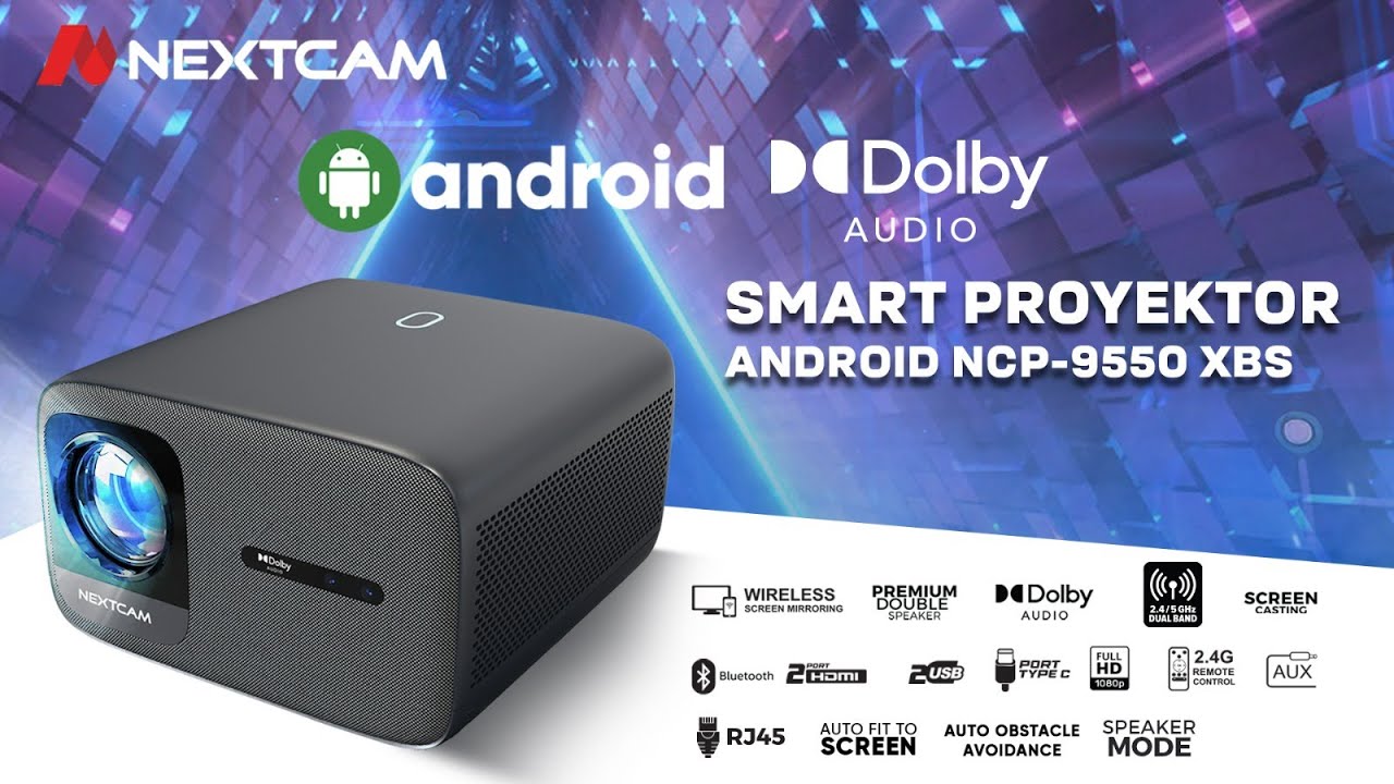 LED Proyektor Nextcam NCP 9550 XBS Android - YouTube