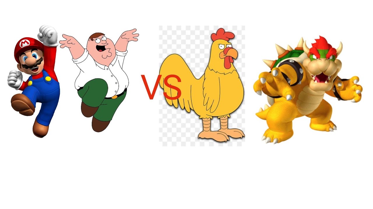 mugen peter griffin & mario vs giant chicken & bowser - YouTube