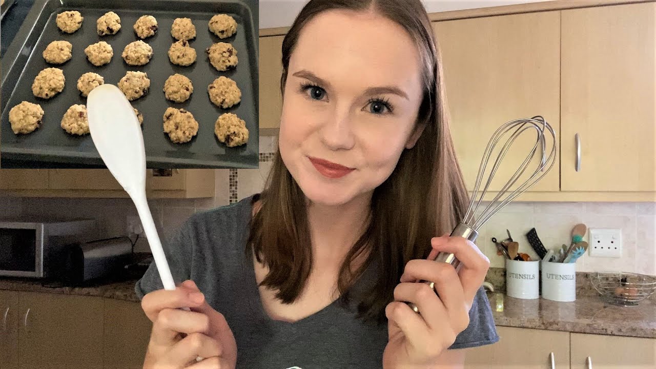 ASMR Baking Together! (Oatmeal Cookies) - YouTube