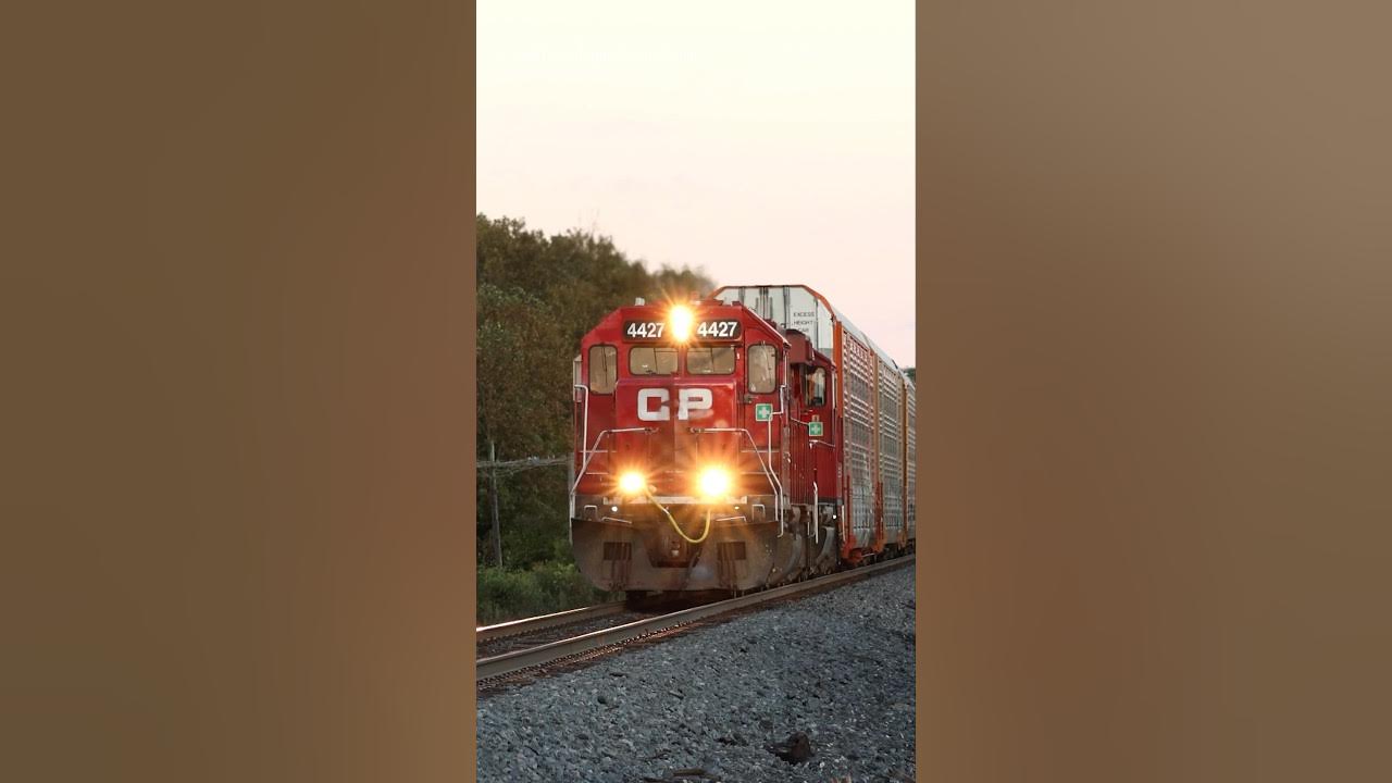 CP 4427 Breaks Evening Silence 🔊 #railroad - YouTube