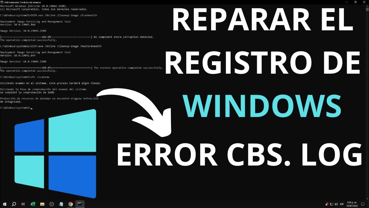 ¿Que hacer si Sfc /Scannow no funciona? Solucion Error CBS.log | Windows | - YouTube