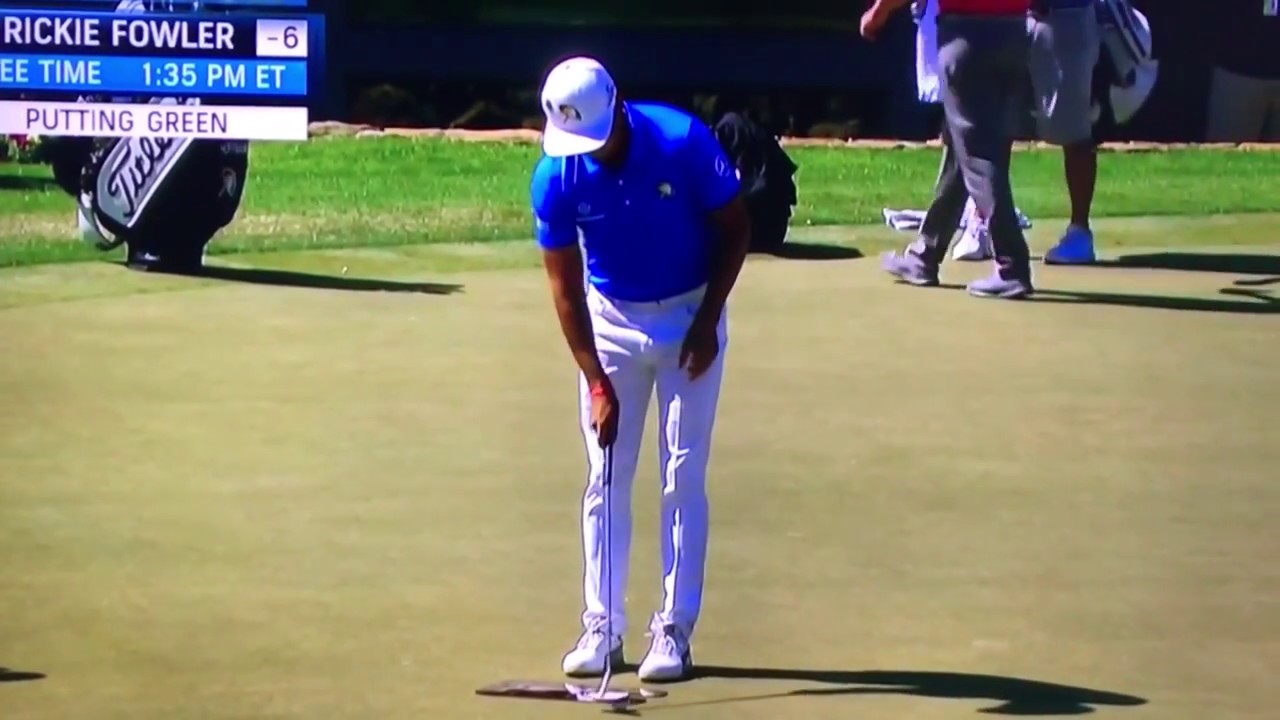 Rickie Fowler - Putting Warm Up/Practice (2018) - YouTube