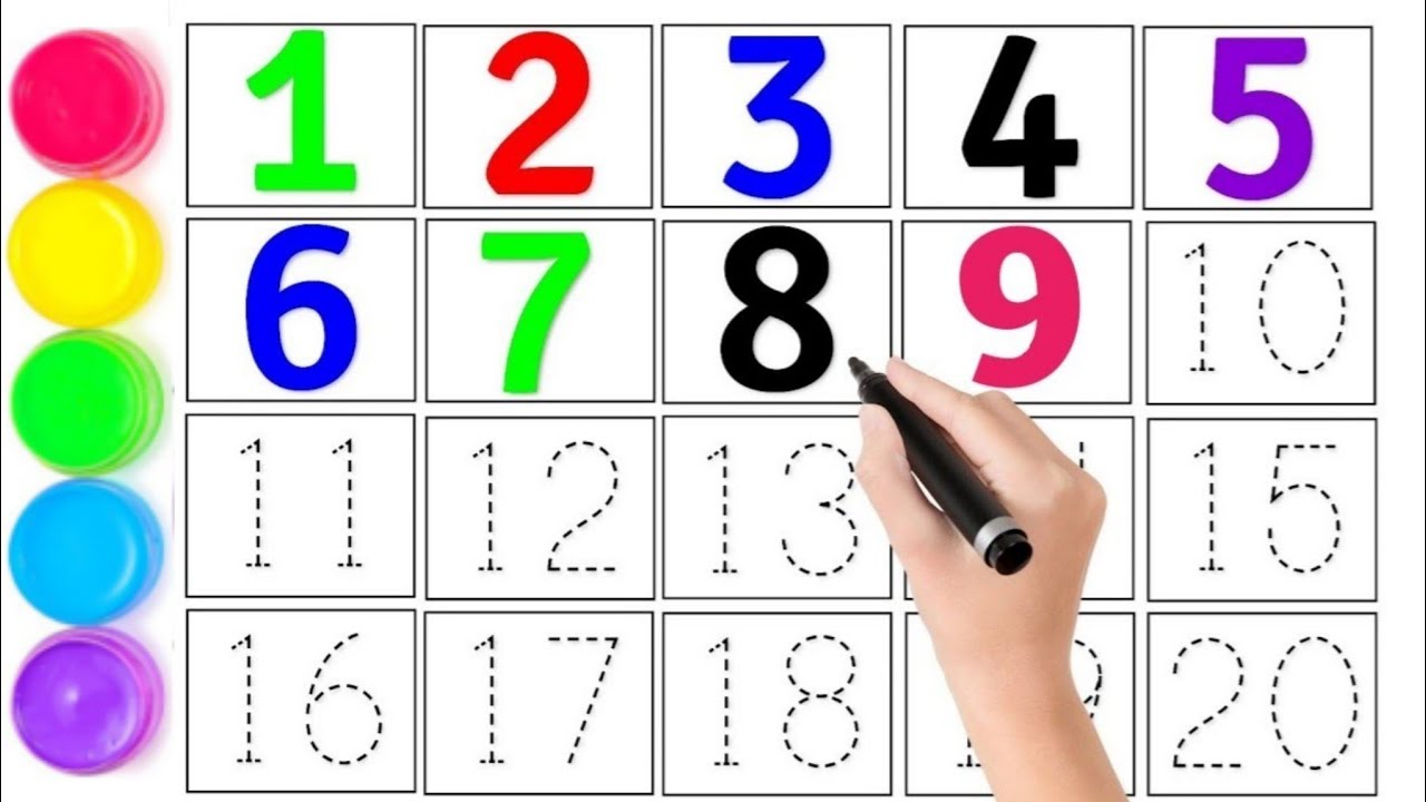 123 Numbers | 123 Number Names | 1 to 20 Numbers | 123 lerning for kids ...