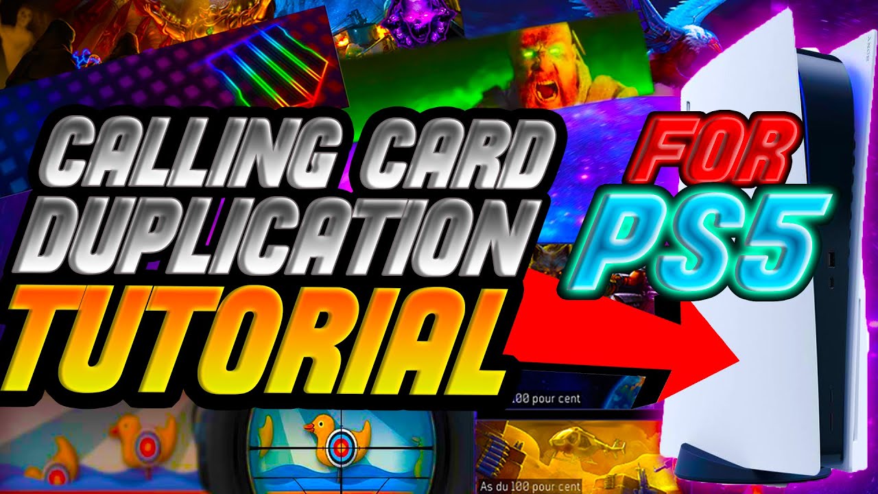 BO4 PS5 Method Calling Card Duplication Tutorial - YouTube