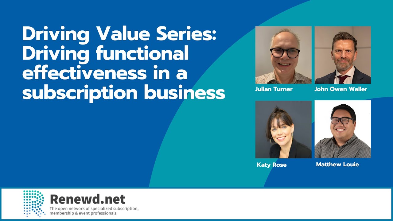Driving Value Series: Driving functional effectiveness in a ...